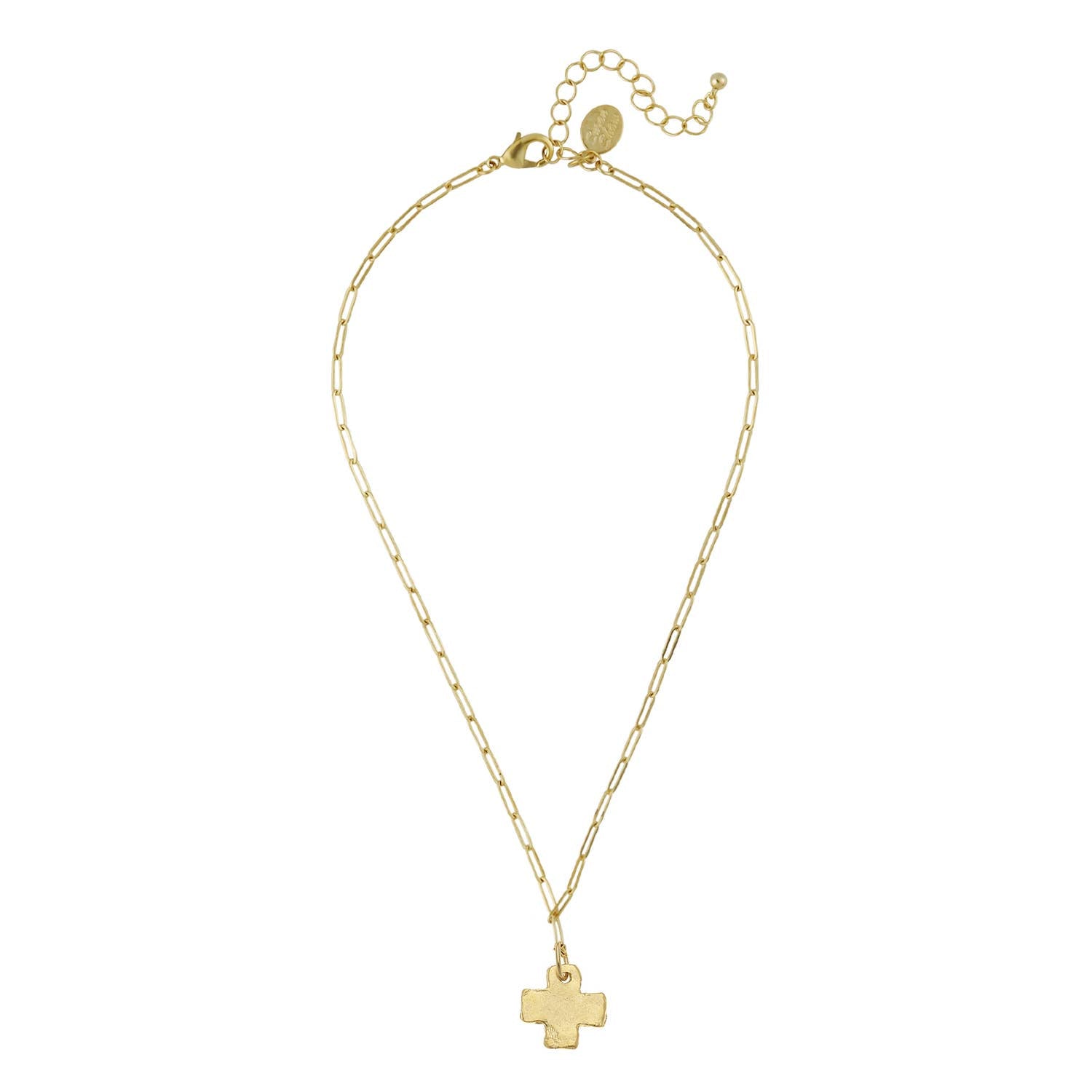 Mini Cross Paperclip Necklace – Wonderfully Made Clothing Co.